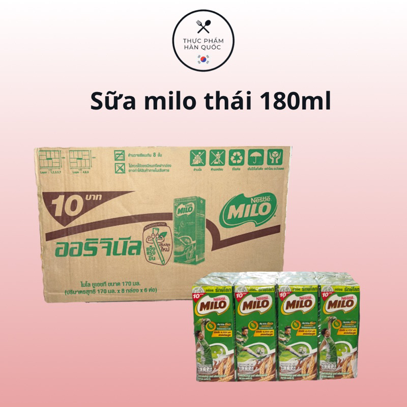 Thùng 48 hộp thức uống lúa mạch milo thái 180ml | Shopee Việt Nam