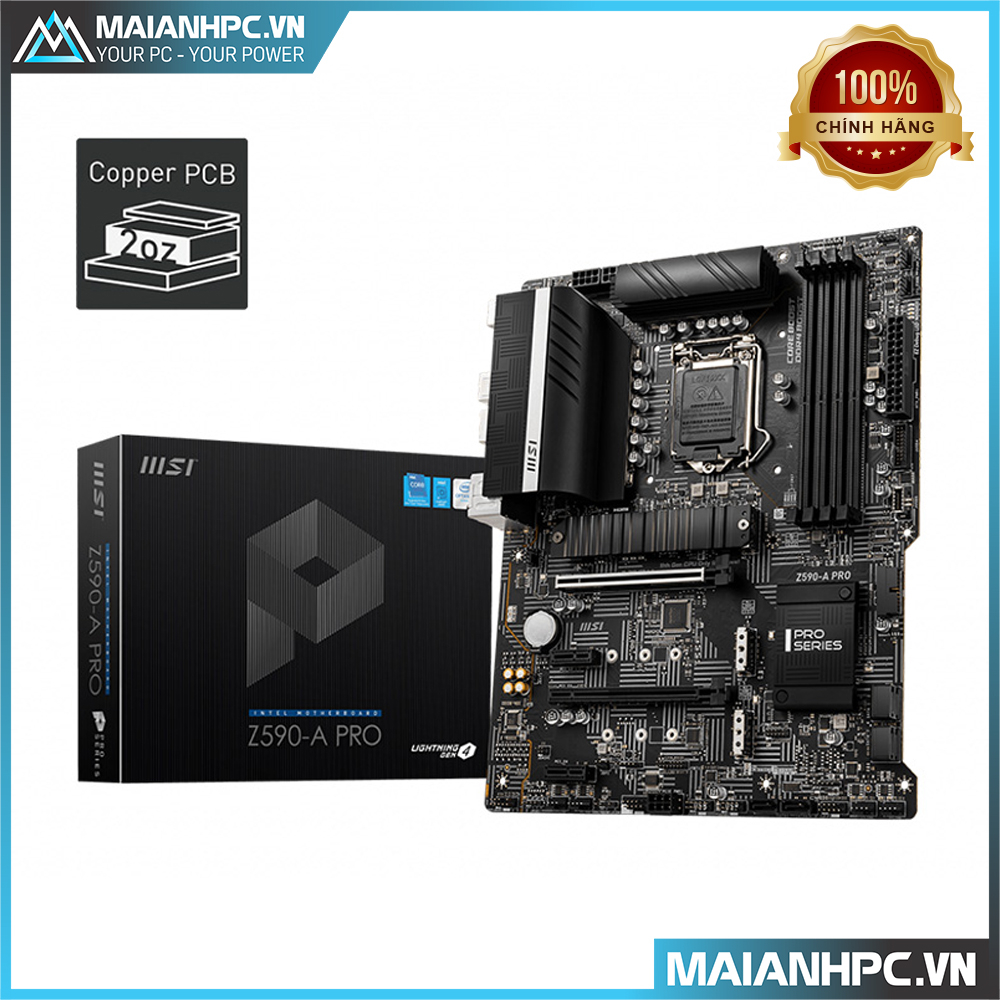 Mainboard MSI Z590-A PRO (Intel Z590, Socket 1200, ATX, 4 khe Ram DDR4 ...
