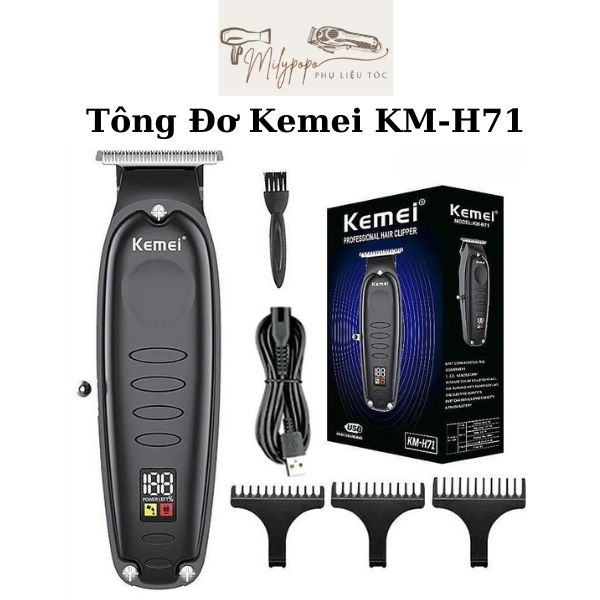 Tông đơ bấm viền kemei KM-H71 công suất 5w, pin 1400mah dành cho thợ chuyên nghiệp | Shopee Việt Nam