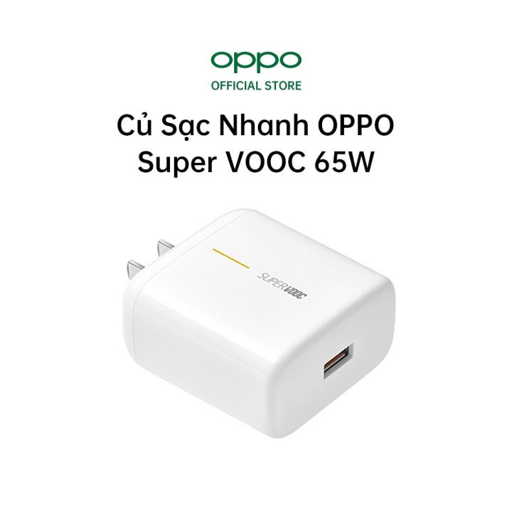 Sạc nhanh OPPO 65W Adapter Sạc SuperVOOC 65W OPPO kèm dây sạc Oppo Type C BACARAT bảo hành lỗi 1 ...