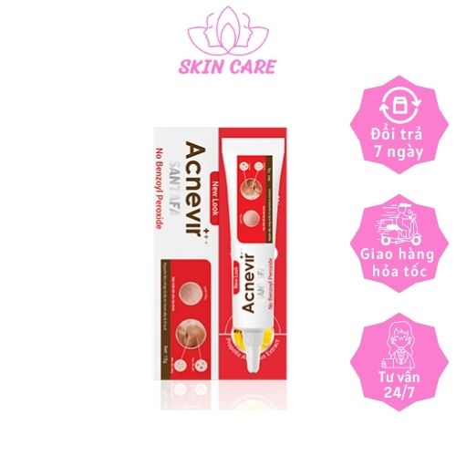 Kem Mụn AcneVir (Đỏ) Santafa Dạng Gel Giảm Mụn Đầu Đen, Mụn Cám - Tuýp ...
