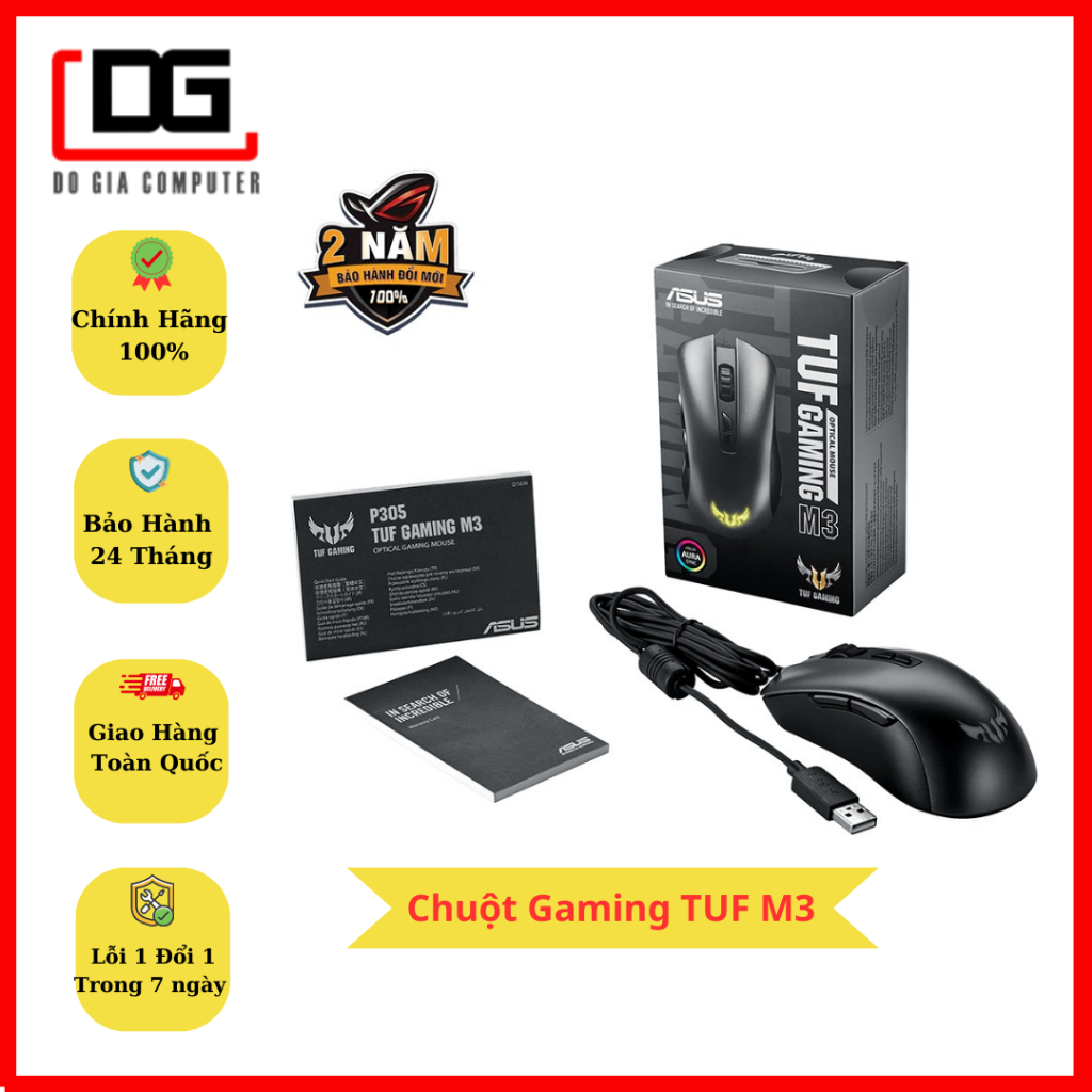 [Chính Hãng] Chuột Asus TUF M3 Gaming - Chính hãng phân phối - Bảo Hành ...