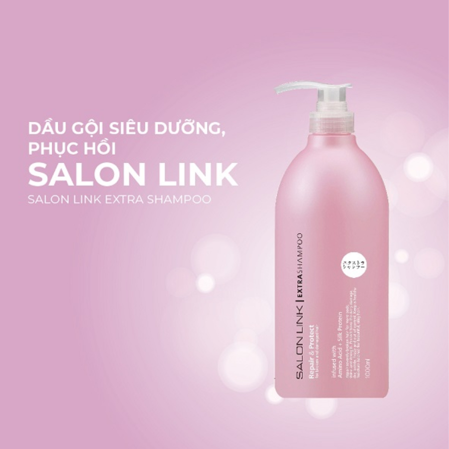 Dầu gội Salonlink 1000ml phục hồi tóc hư tổn tóc gội nhuộm giảm sơ rụng ...