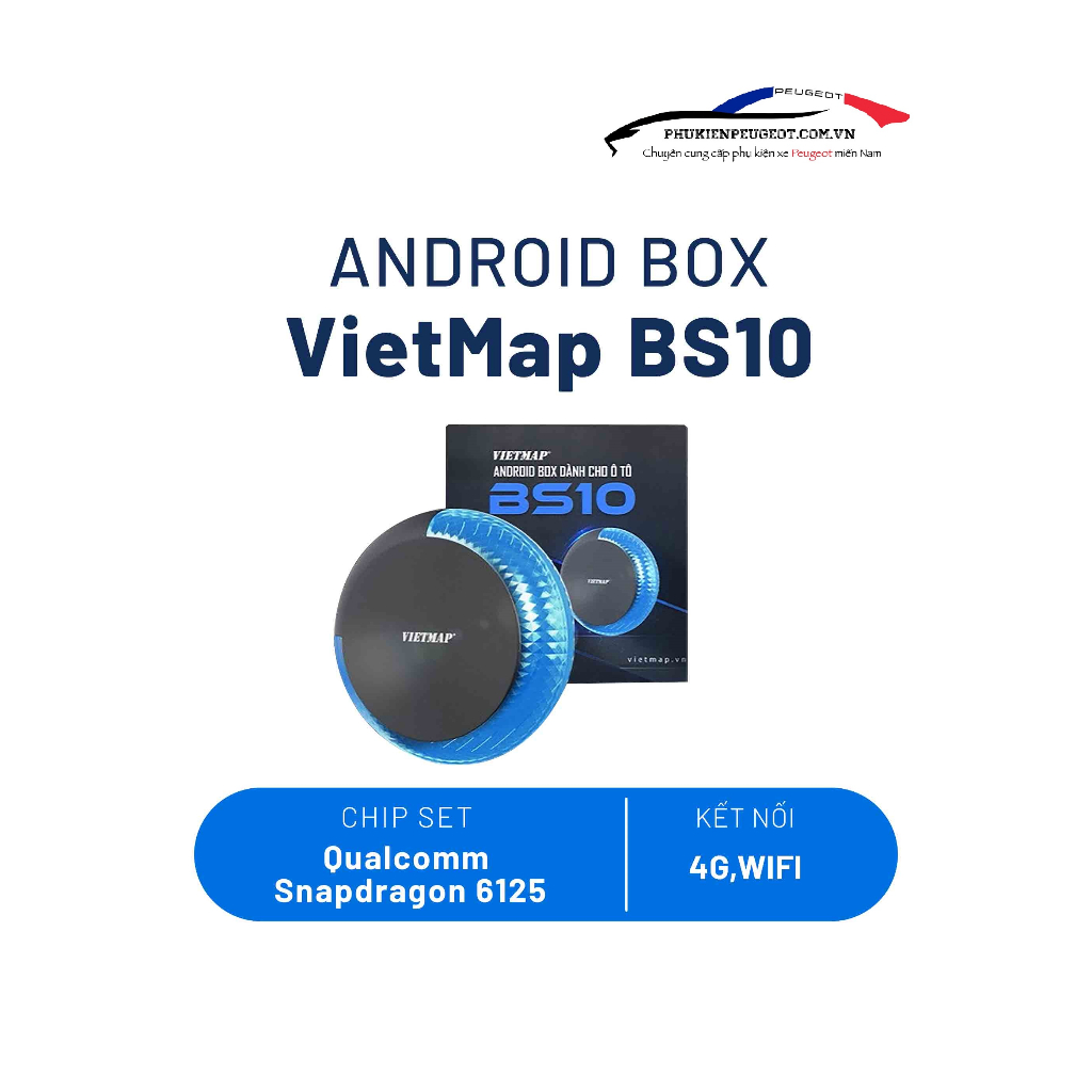Android Box Vietmap BS10 mới nhất 2023 [Phụ kiện Peugeot miền Nam ...