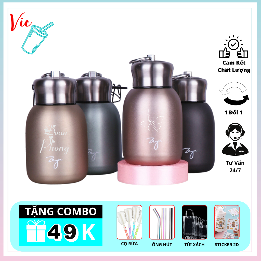 Bình Giữ Nhiệt VieCup - Cốc Giữ Nhiệt Zeyu Inox 304 - Khắc Tên Theo Yêu ...