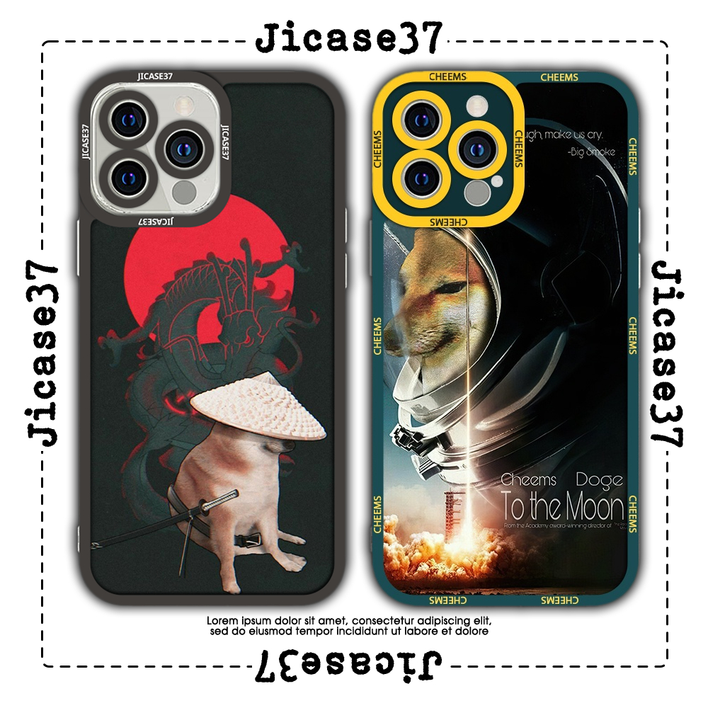 Ốp lưng iPhone cạnh vuông JM CASE Cheems Phi Hành Gia Doge Meme 6/6pl ...