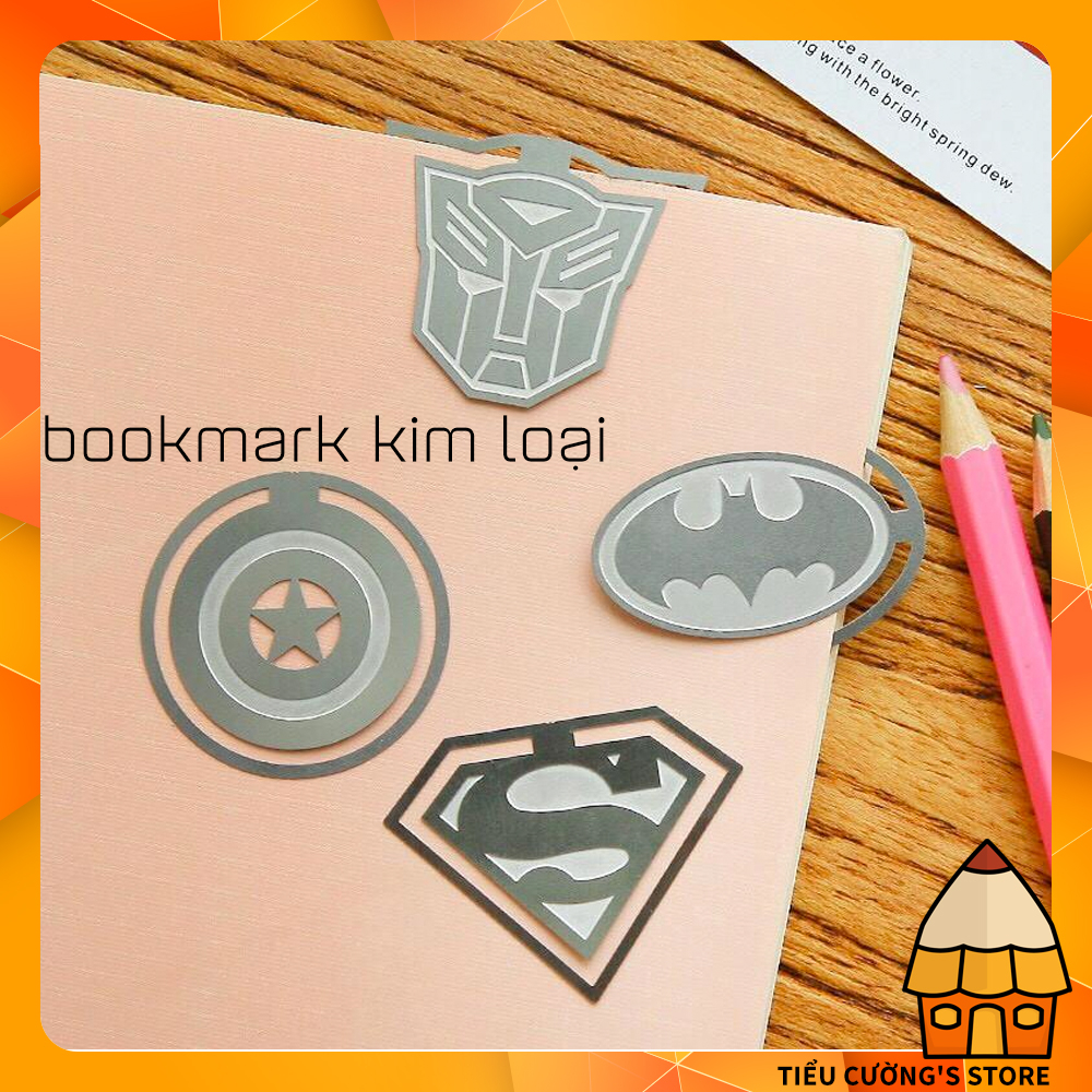 Thẻ Đánh Dấu Trang Sách Bookmark Bằng Kim Loại Siêu Anh Hùng | Shopee ...