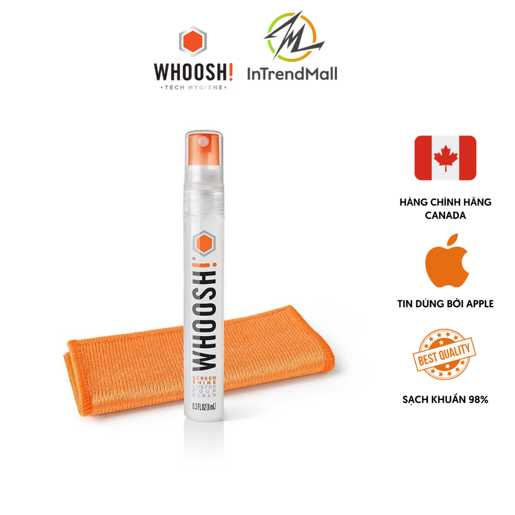 Nước Lau Kính Mắt WHOOSH! Screen Shine Pocket 8ml Mini Đa Năng Vệ Sinh ...