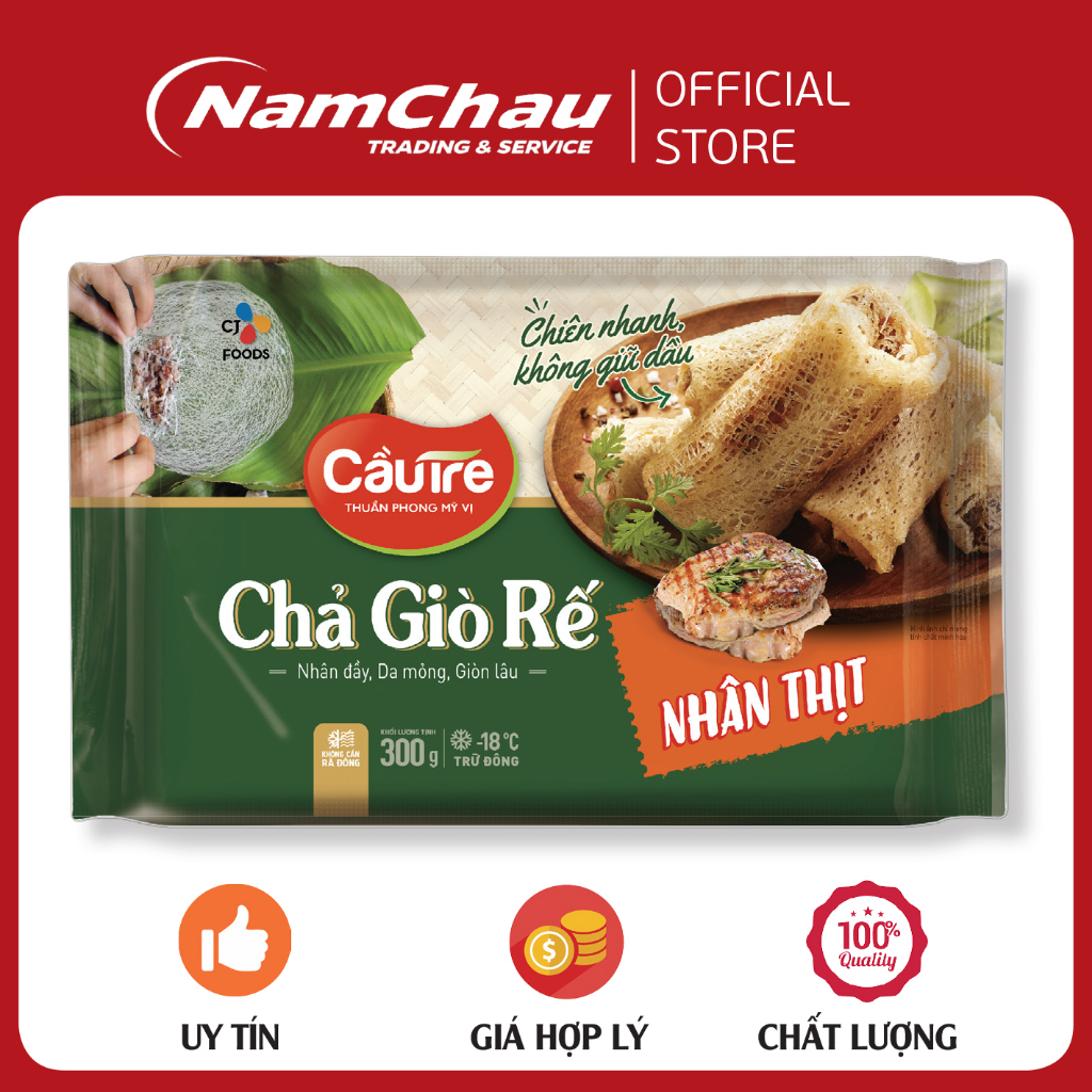 Chả giò rế Cầu Tre (CJ Food) Nhân thịt gói 300gr [HN giao hàng hỏa tốc] | Shopee Việt Nam