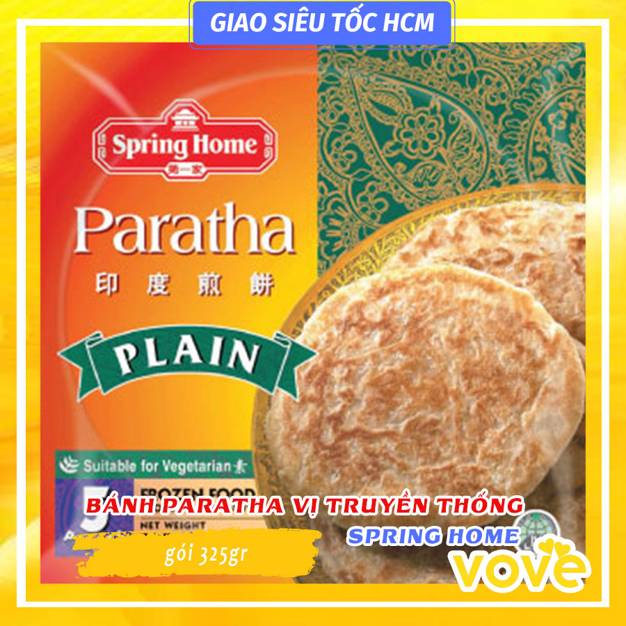 [HCM] Bánh Paratha vị truyền thống Spring Home Roti Paratha Plain 325gr ...