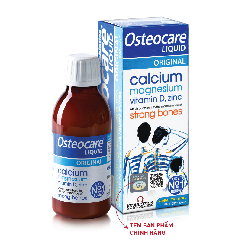 Siro bổ sung canxi giúp xương chắc khỏe cho trẻ em Vitabiotics Osteocare (200ml) | Shopee Việt Nam