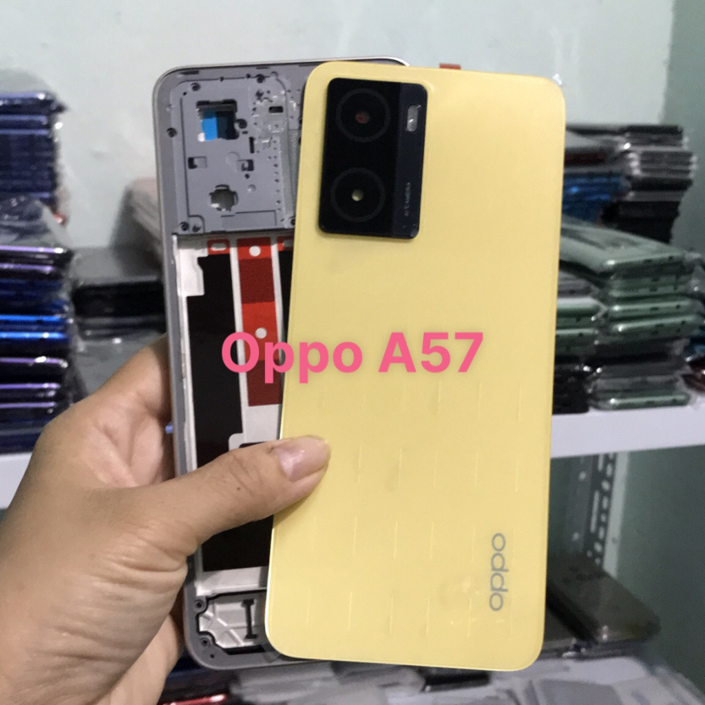 Bộ Vỏ OPPO A57 2022 Zin (4G )kèm phím + kính camera có khe sim | Shopee ...