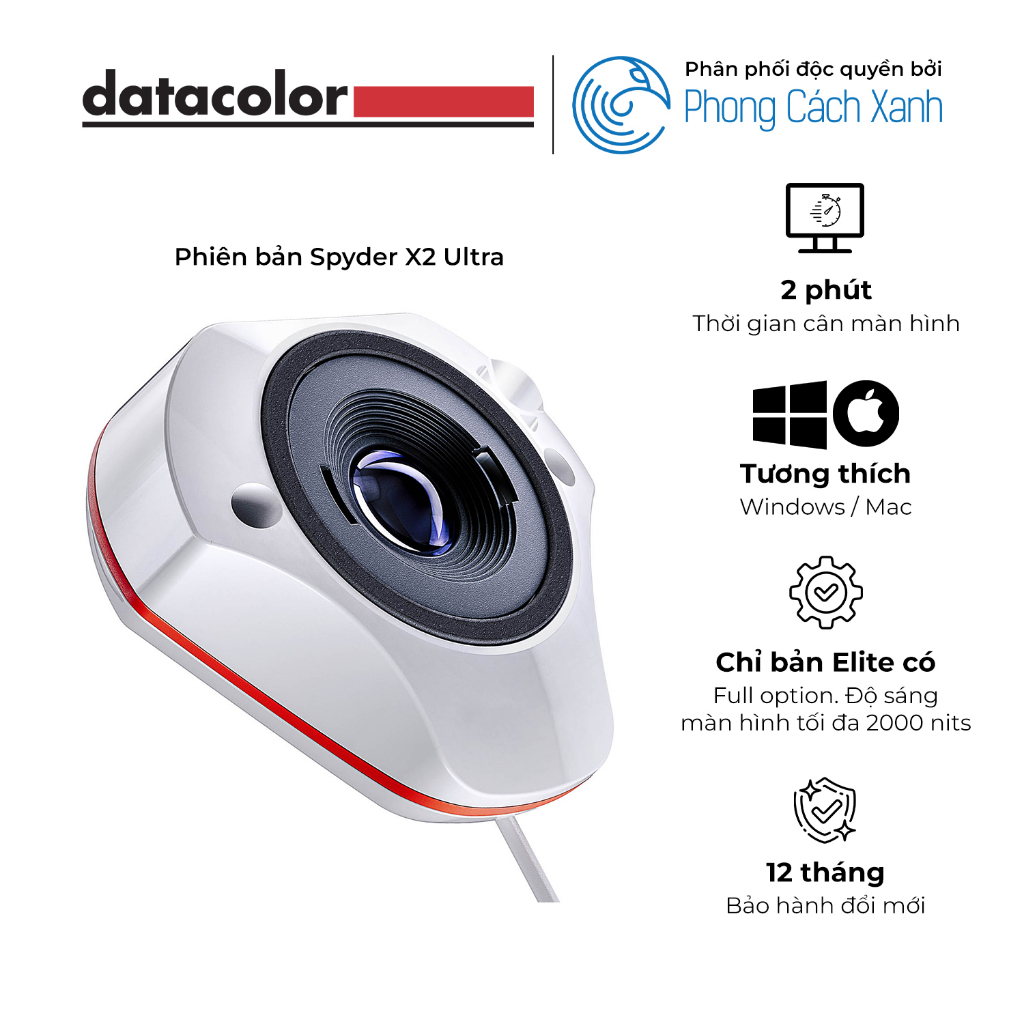 Thiết bị Cân màu màn hình Datacolor Spyder X2 Ultra - Hàng Chính Hãng ...