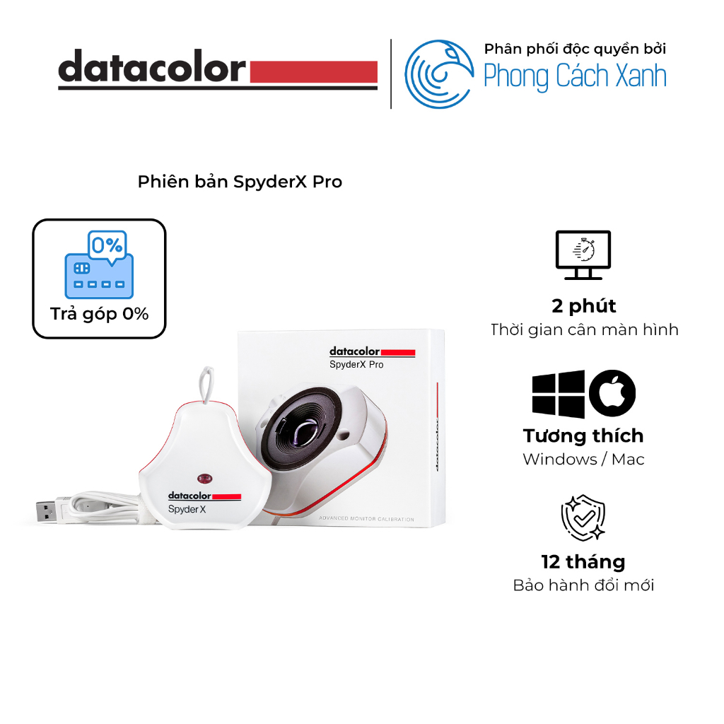 Thiết bị cân màu màn hình máy tính Datacolor SpyderX Pro - Hàng Chính ...