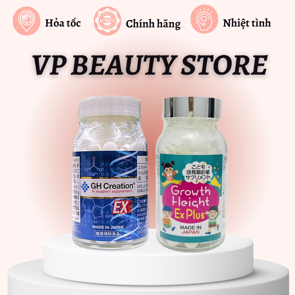 Viên Uống Tăng Trưởng Chiều Cao GH Creation EX - 270v & 300v | Shopee ...