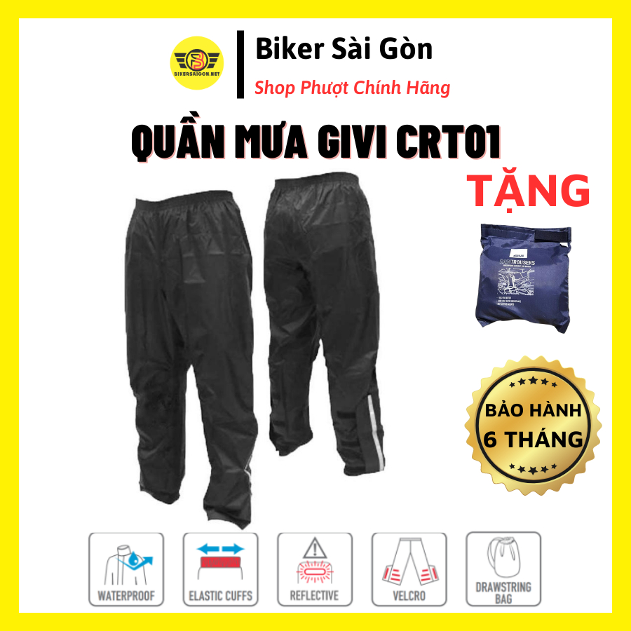 Quần Đi Mưa Givi CRT01 - Quần Mưa Chính Hãng Givi - Biker Sài Gòn | Shopee Việt Nam