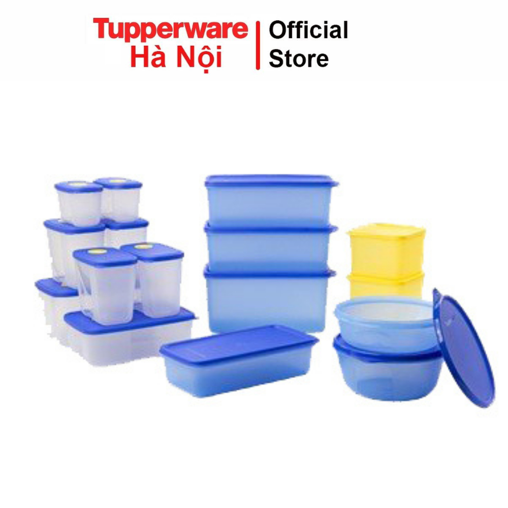 Bộ hộp trữ đông và mát Tupperware Modern Set 16 hộp chính hãng gồm 8 ...