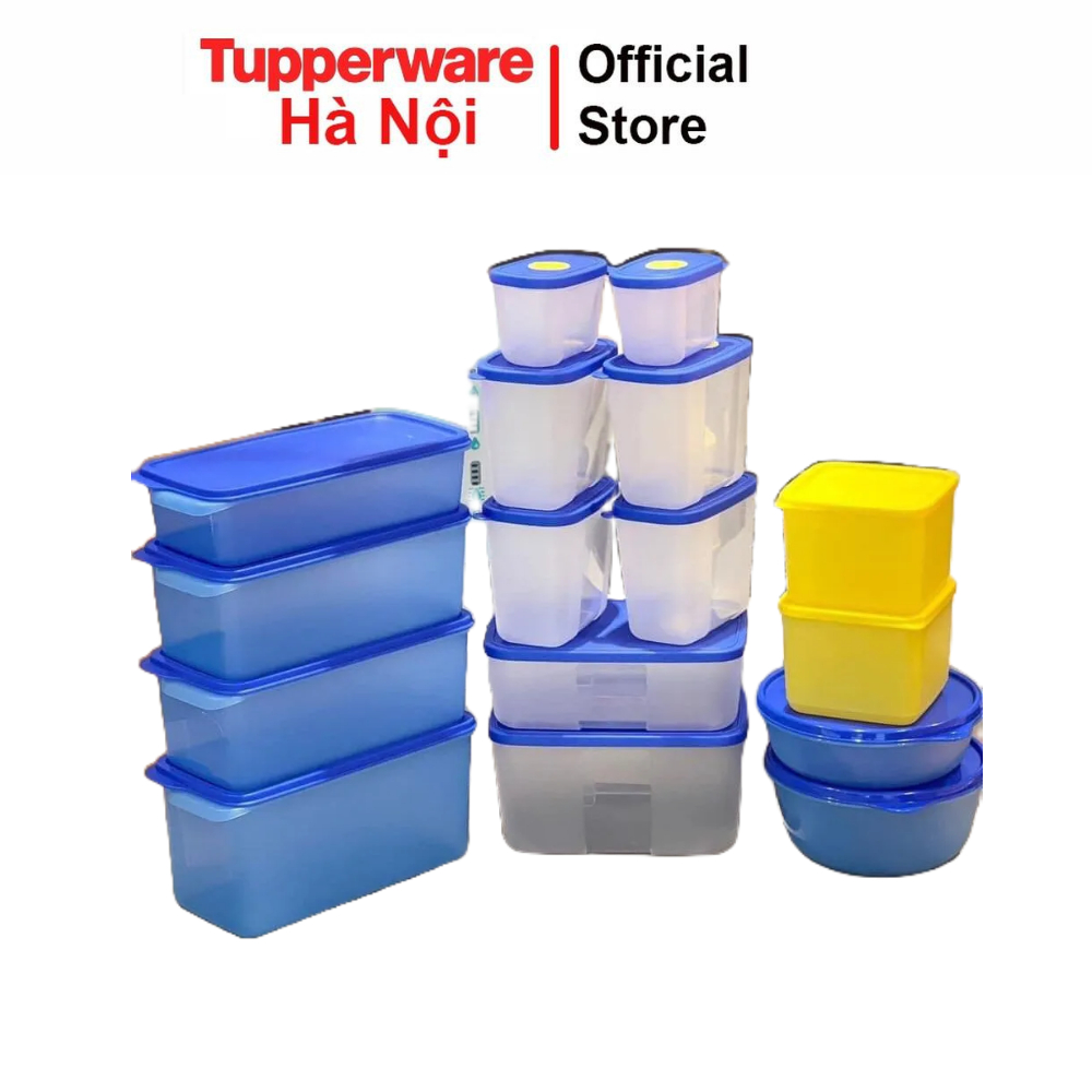 Bộ hộp trữ đông và mát Tupperware Modern Set 16 hộp chính hãng gồm 8 ...