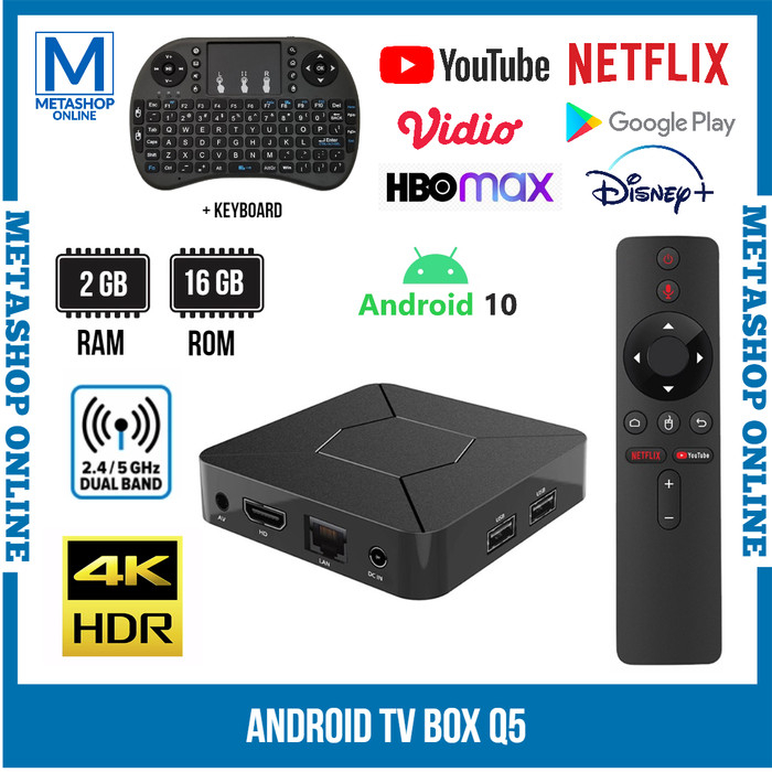 Android TV Box Q5 Plus - Netflix Google, AndroidTV 10, Điều Khiển Giọng ...