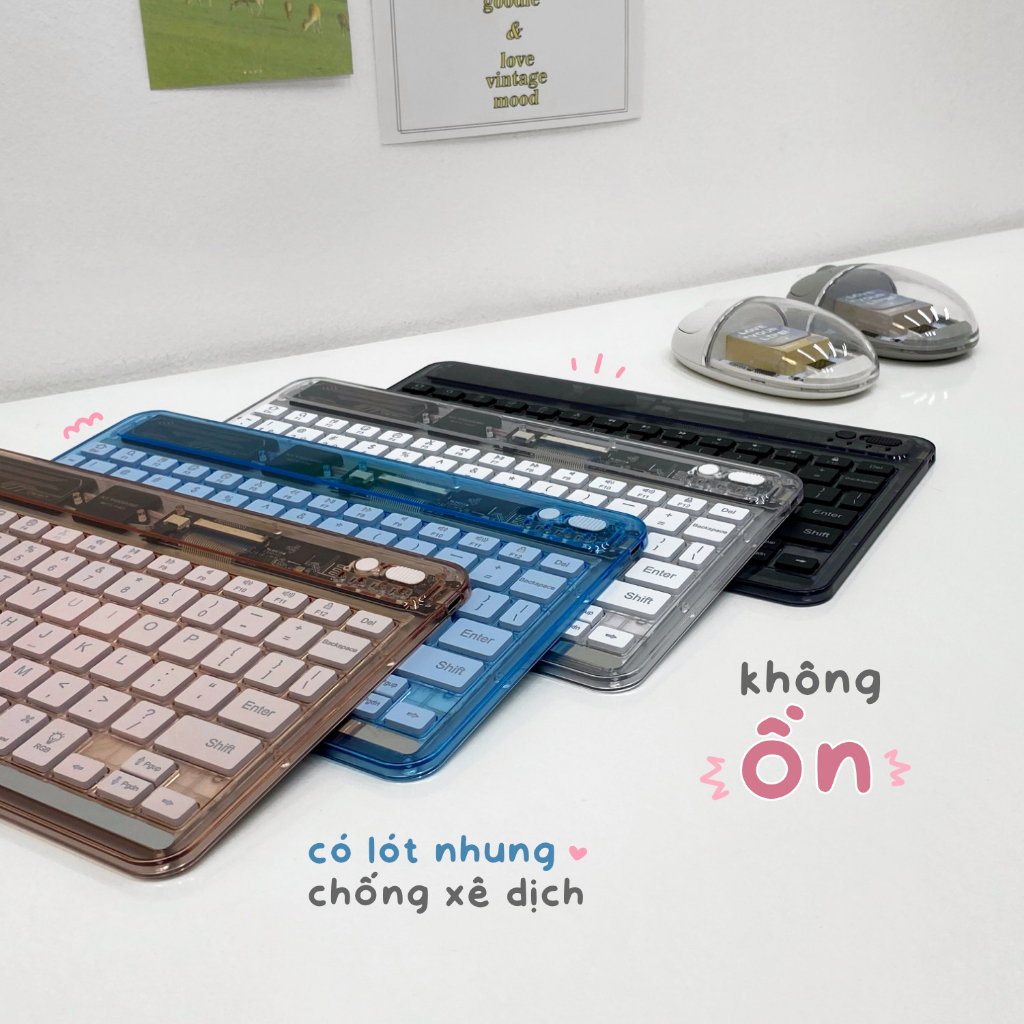 Bàn Phím Trong Suốt Bluetooth Magic Crystal Keyboard - Độc đáo, Pin ...