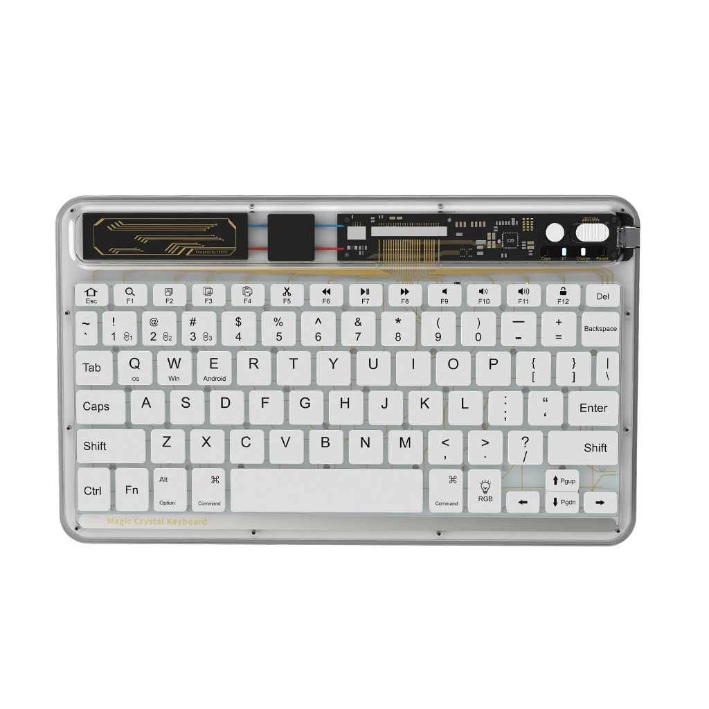 Bàn Phím Trong Suốt Bluetooth Magic Crystal Keyboard - Độc đáo, Pin ...