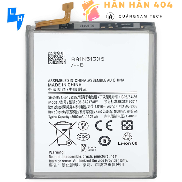 Pin Samsung A21s 2020, M12 2021, BA217ABY - 4900mAh zin bóc máy sử dụng ...