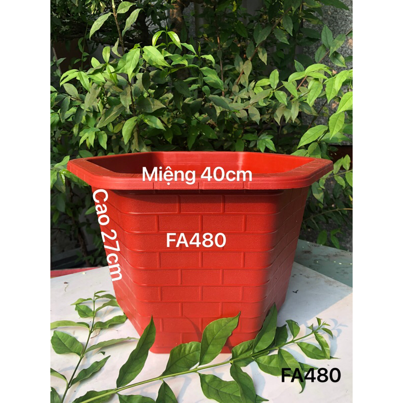 {5 Cái} Chậu Nhựa Lục Giác FA480 Trồng Cây Đỏ Gạch Dày Dặn | Shopee ...