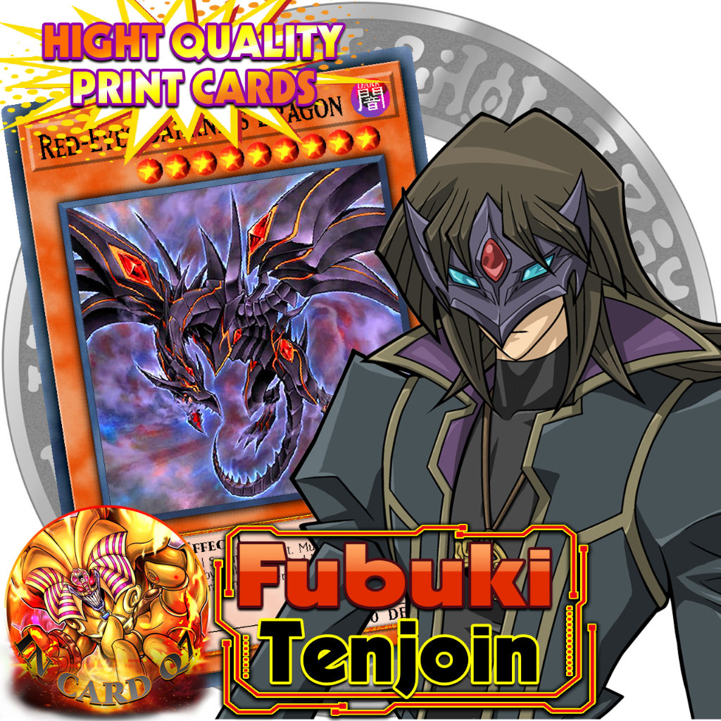 Bộ Bài Yugioh Rồng Đen Mắt Đỏ Của Fubuki Tenjoin [Bài in Cán Màng 2 Mặt ...