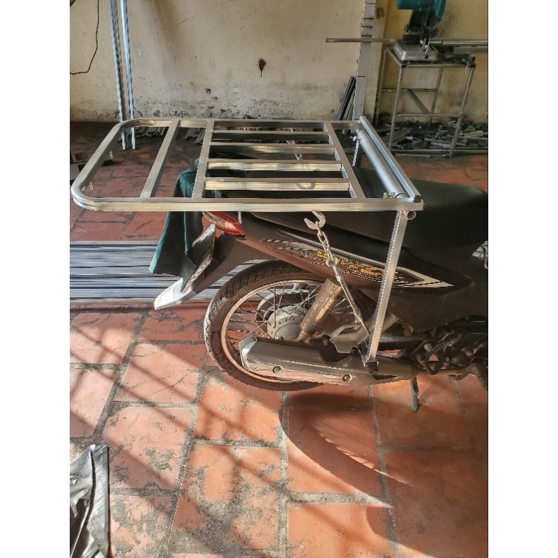 Baga chở hàng 70x50cm thép hộp mạ kẽm chịu tải 150 kg có thanh chống ...