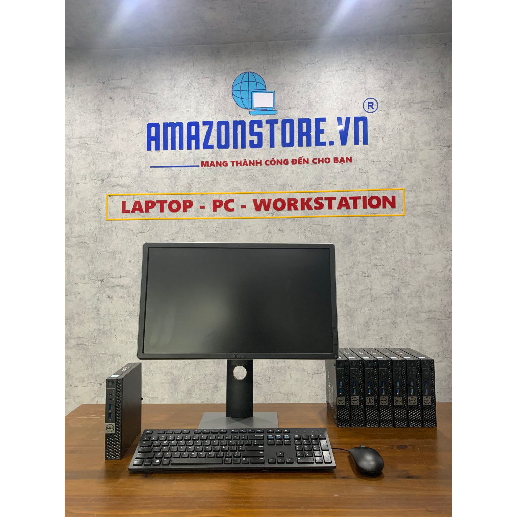 Trọn bộ máy Dell 7040 Micro ( i5_6500T/8G/SSD 256G) và màn hình Dell ...