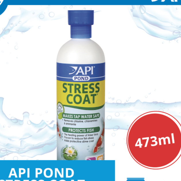Dung dịch đậm đặc xử lý nước bể cá - stress coat Pond API Usa- 473ml ...