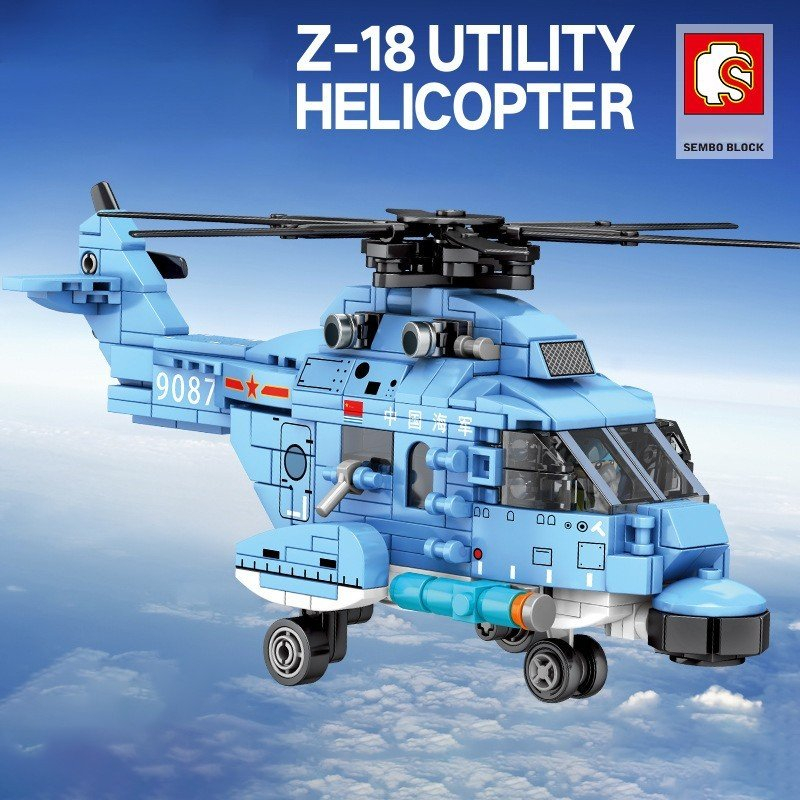 Mô hình lắp ráp trực thăng z-18 Military Helicopters Aircraft Bombers ...