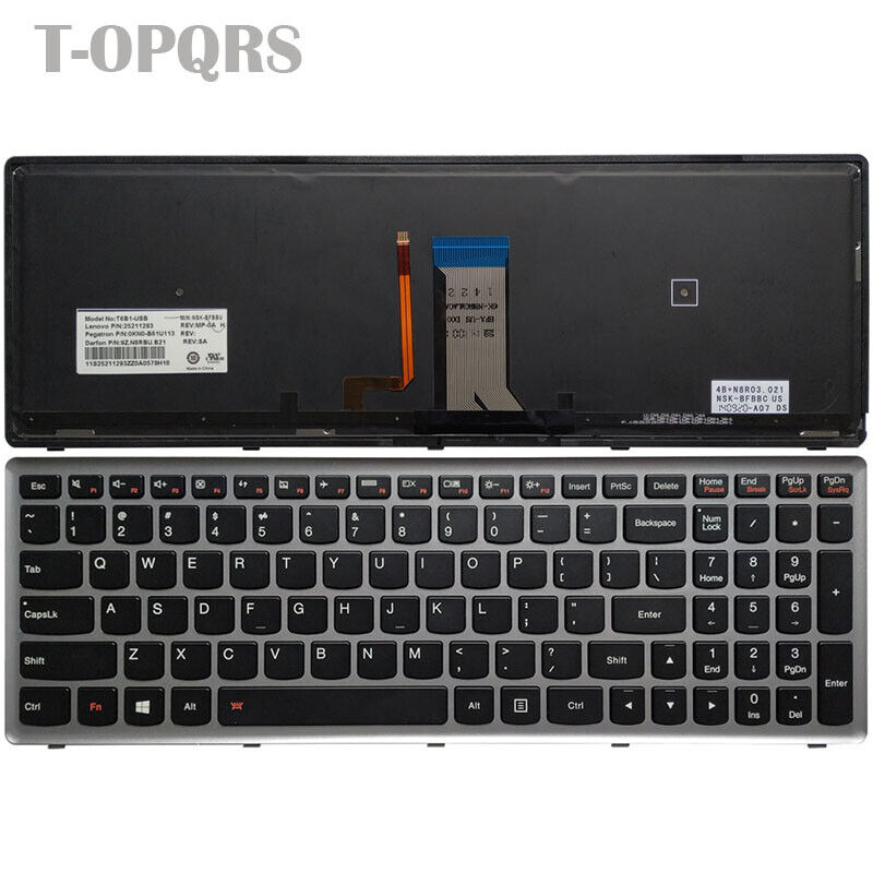 Bàn phím Lenovo IdeaPad U510 Z710 keyboard Backlit T6B1-USB 25211293 có ...