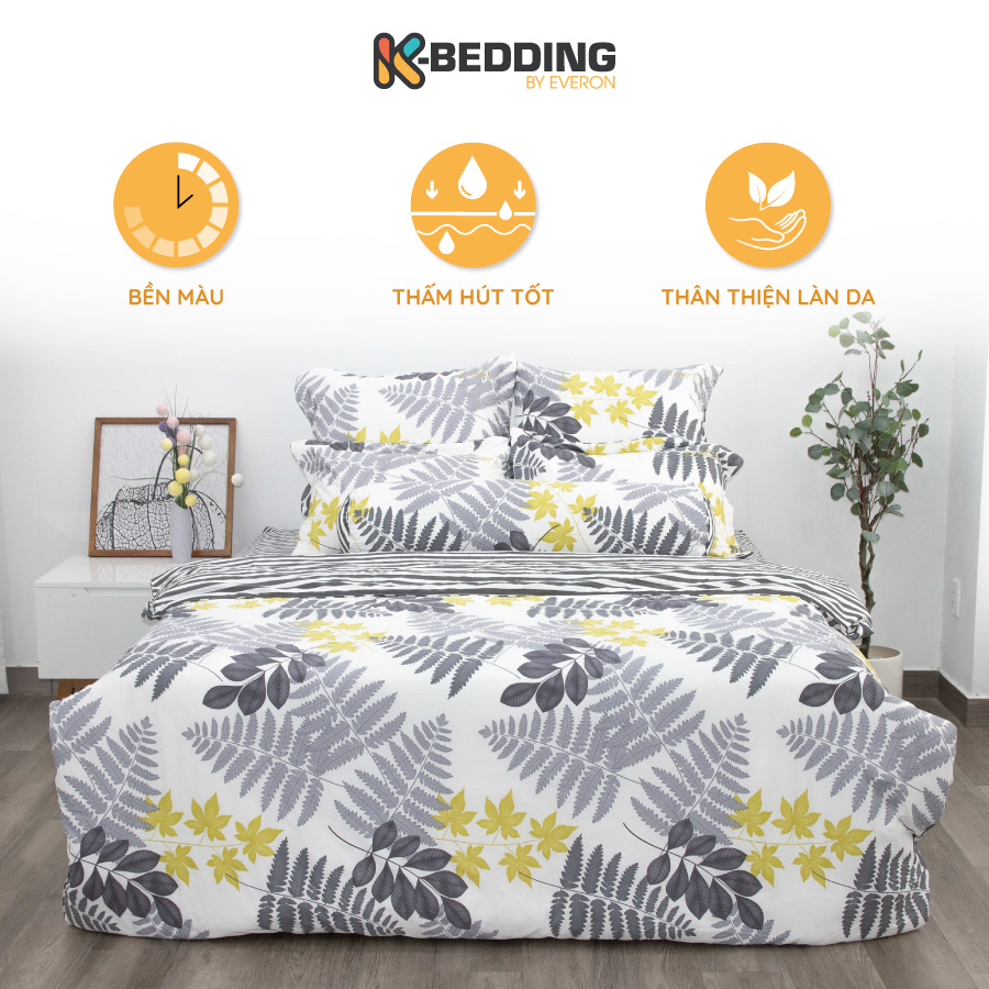 Bộ Ga Giường Cotton K-Bedding by Everon KCP 304&305 (KHÔNG BAO GỒM CHĂN ...