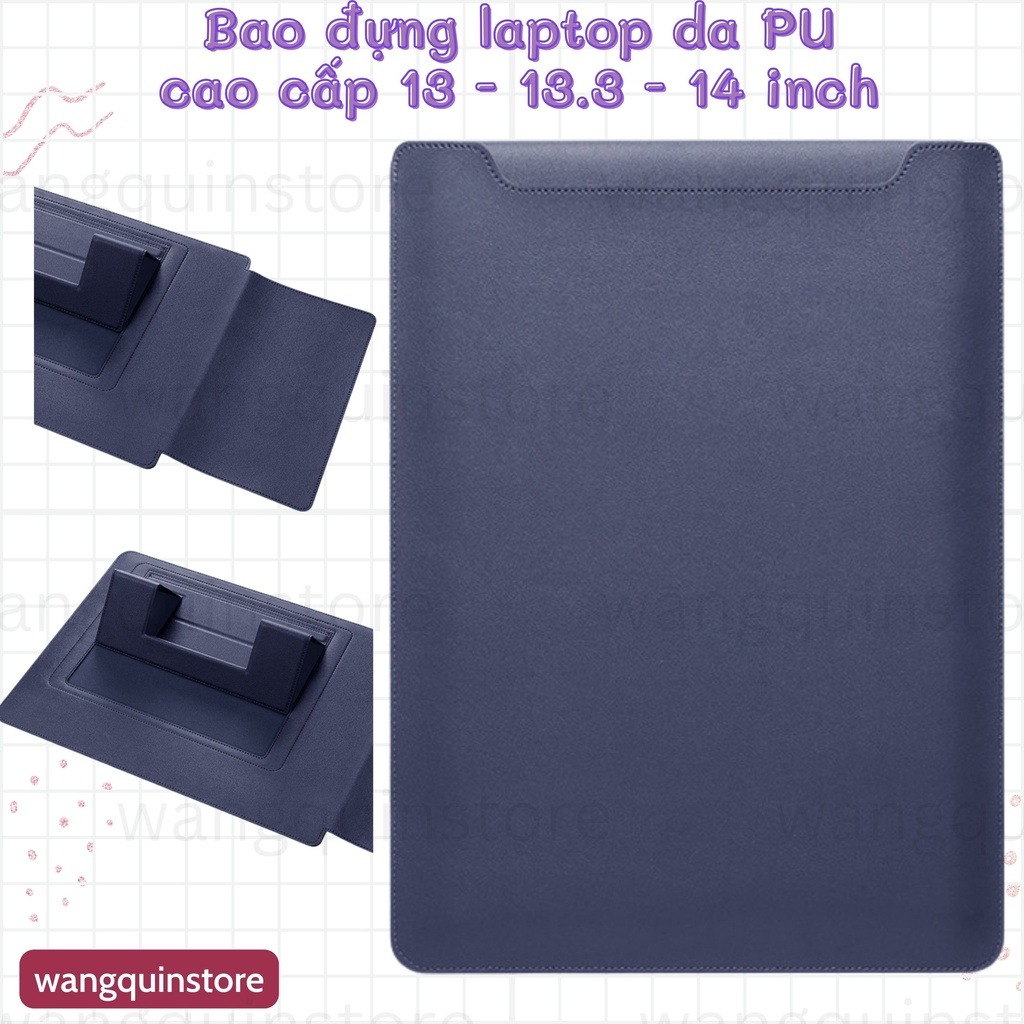 Bao da laptop Macbook Laptop Surface đa năng giá đỡ, lót chuột da PU ...