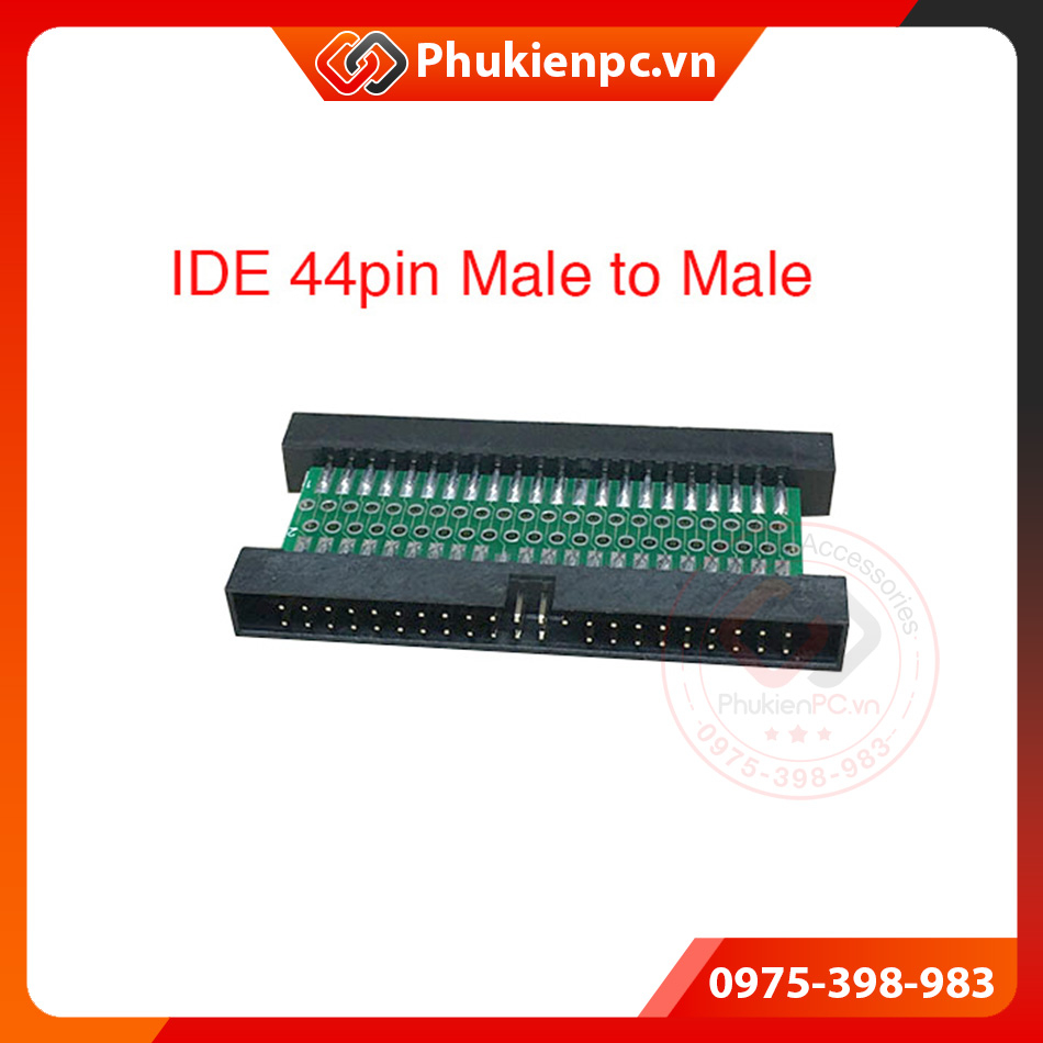 Đầu nối ATA IDE 44Pin Male to Male Đực sang Đực, dùng cho cho thẻ Flash ...