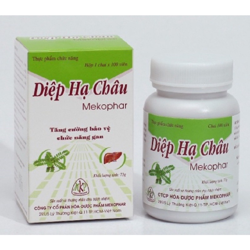 Viên uống DIỆP HẠ CHÂU MEKOPHAR ( Chai 100 viên ) | Shopee Việt Nam