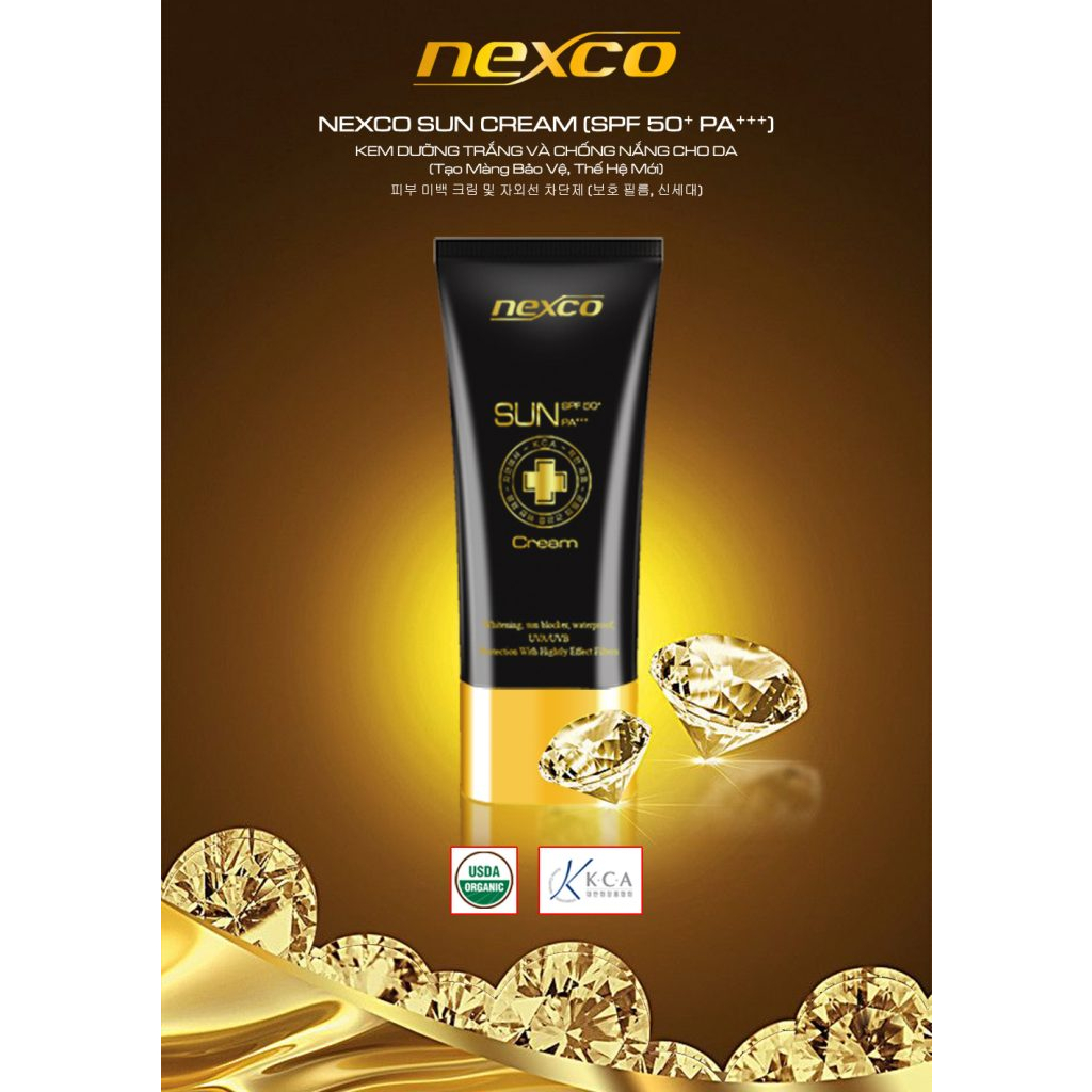 Kem Chống Nắng Và Dưỡng Trắng Cho Da NEXCO SPF50 / PA+++ 70ml - Nexco Sun Cream SPF50+ | Shopee ...