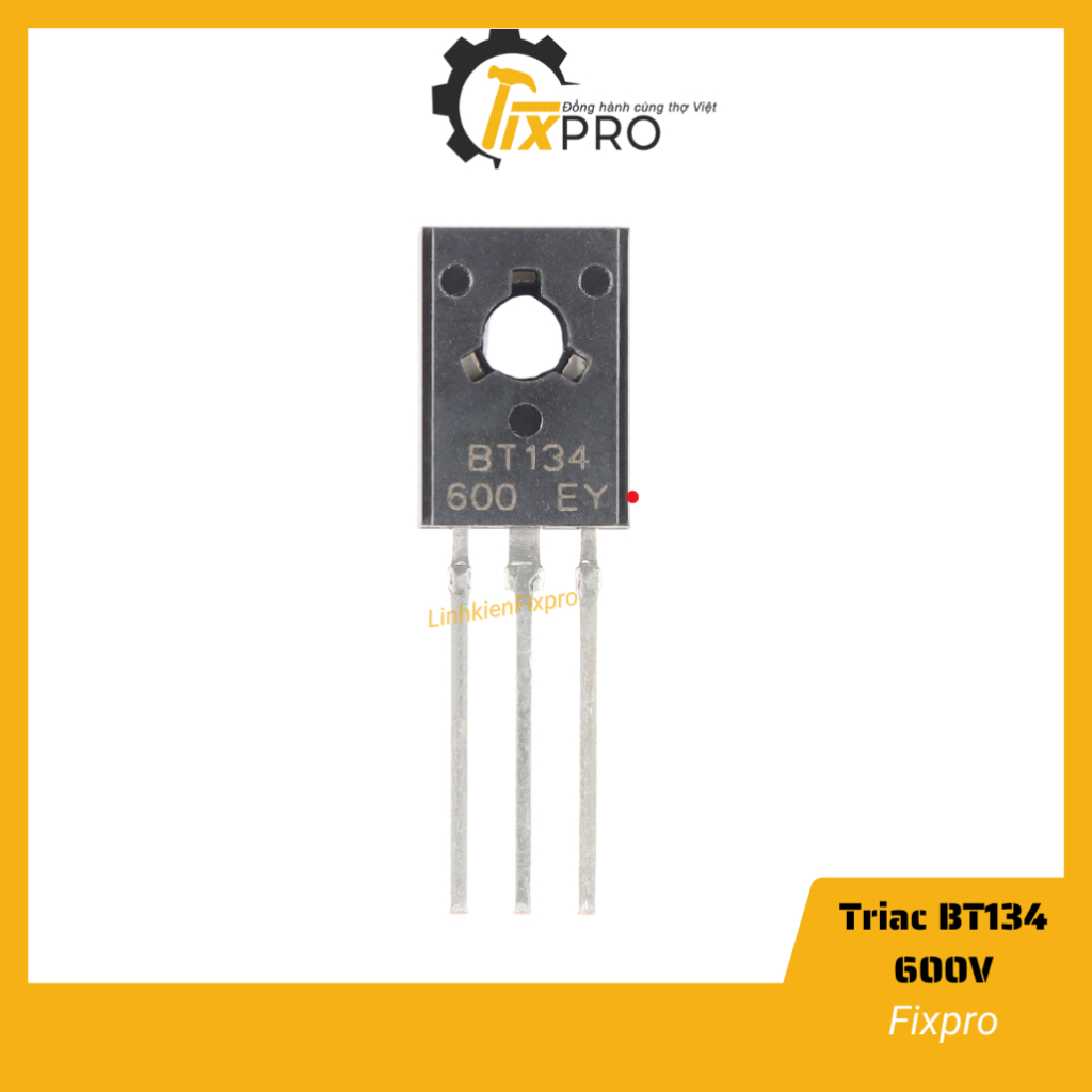 Triac BT134 BT134-600E 4A 600V chân cắm TO-126 chất lượng tốt | Shopee ...