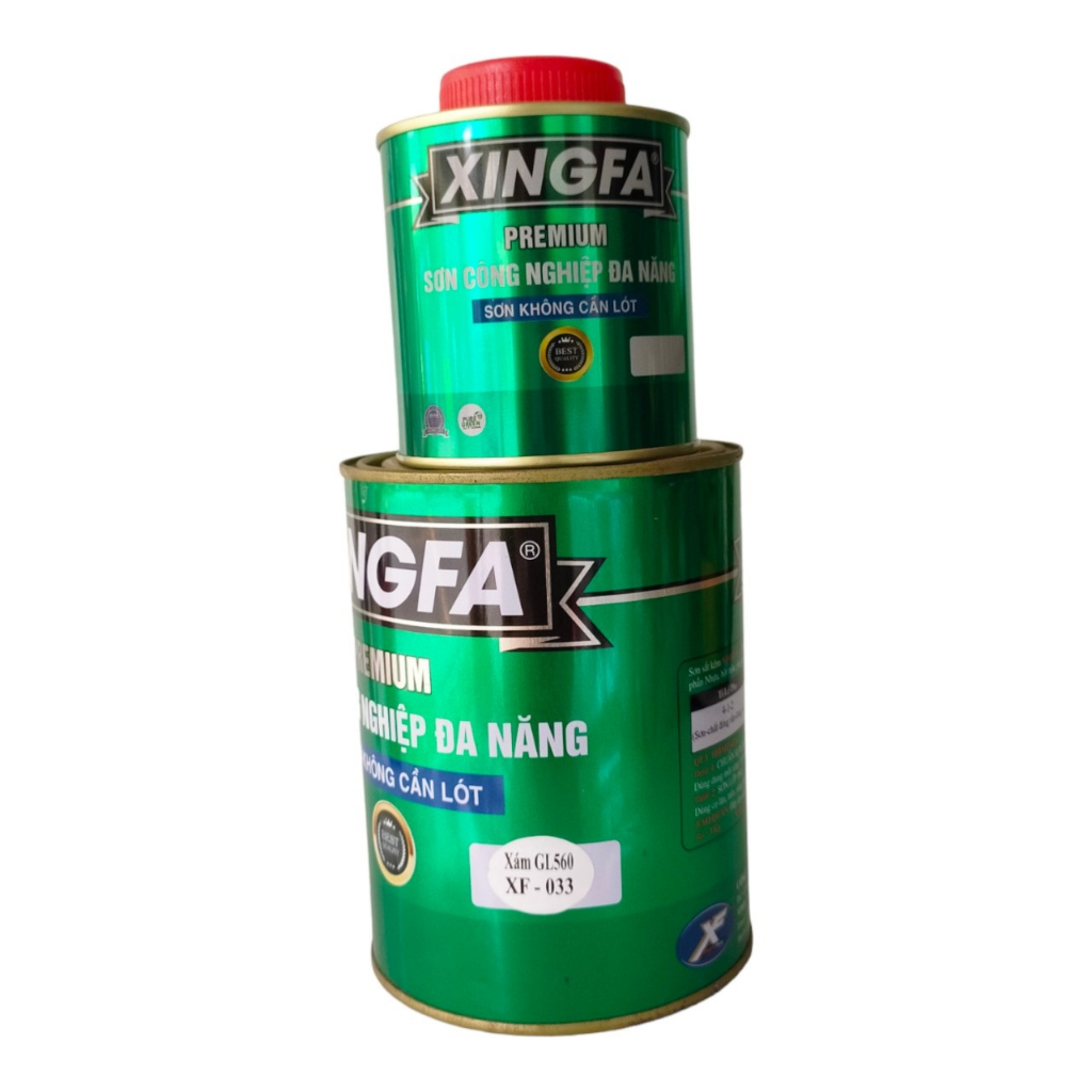 SƠN SẮT MẠ KẼM XINGFA 2 THÀNH PHẦN MÀU XÁM GL560 | Shopee Việt Nam