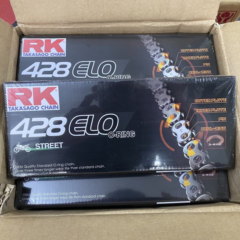 Sên RK 428 ELO O-Ring 132L - Sên Phốt Cao Su 132 Mắt Chính Hãng RK Takasago Thương Hiệu Nhật Bản ...