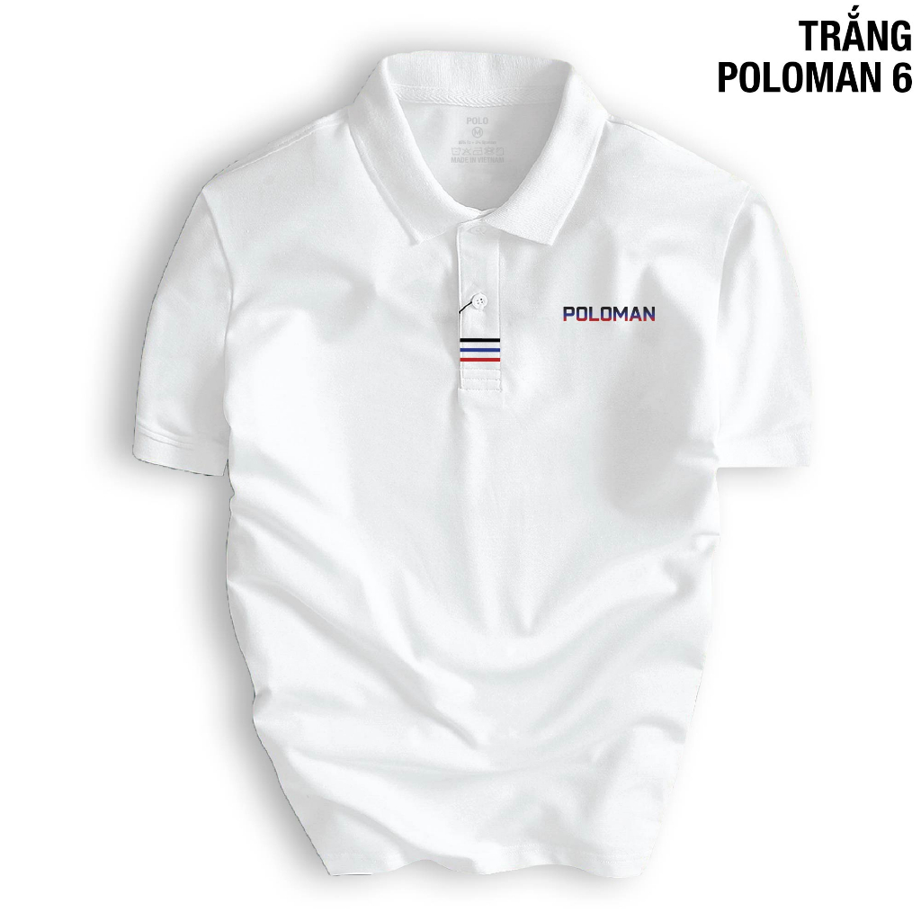 Áo thun POLOMAN 6 chất vải cá sấu co giãn 4 chiều cao cấp, chuẩn form, trẻ trung, thanh lịch ...