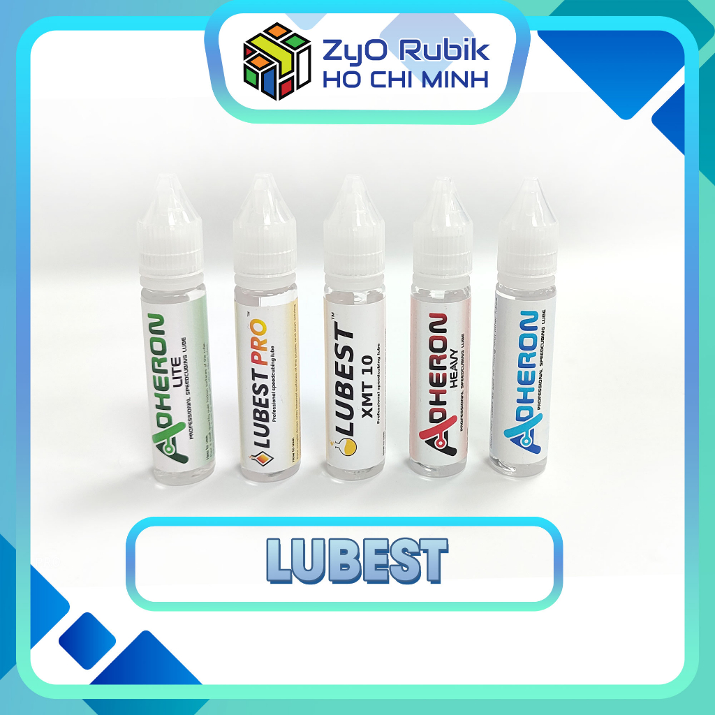 Combo Lube Rubik Lubest 5 phiên bản Lubest XMT-10 , Lubest PRO, Adheron ...