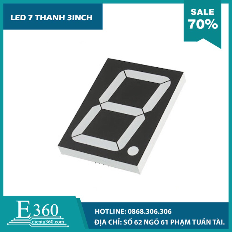 LED 7 THANH 3INCH (1 SỐ, ANOT CHUNG, SÁNG ĐỎ) | Shopee Việt Nam