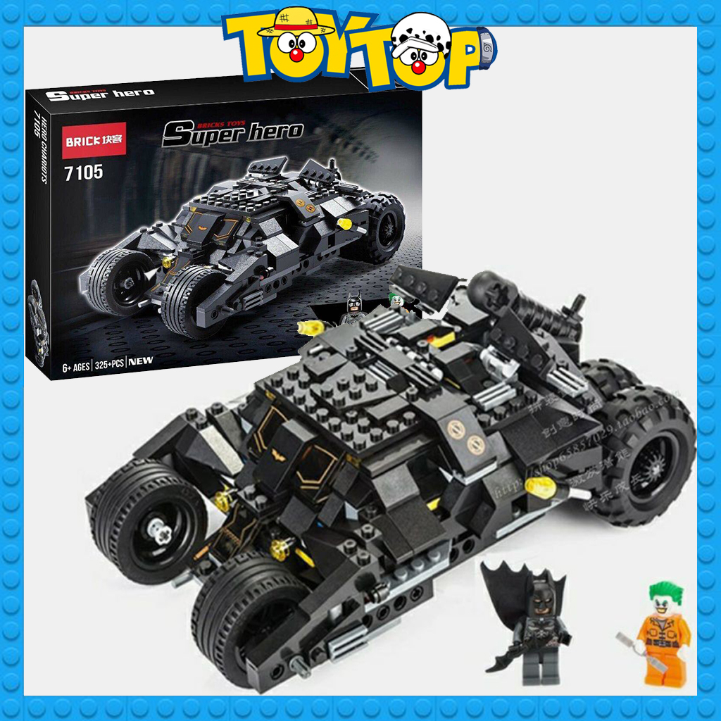 Đồ chơi lắp ráp ghép Batmobile xe ô tô địa hình cỡ trung Batman Tumbler ...