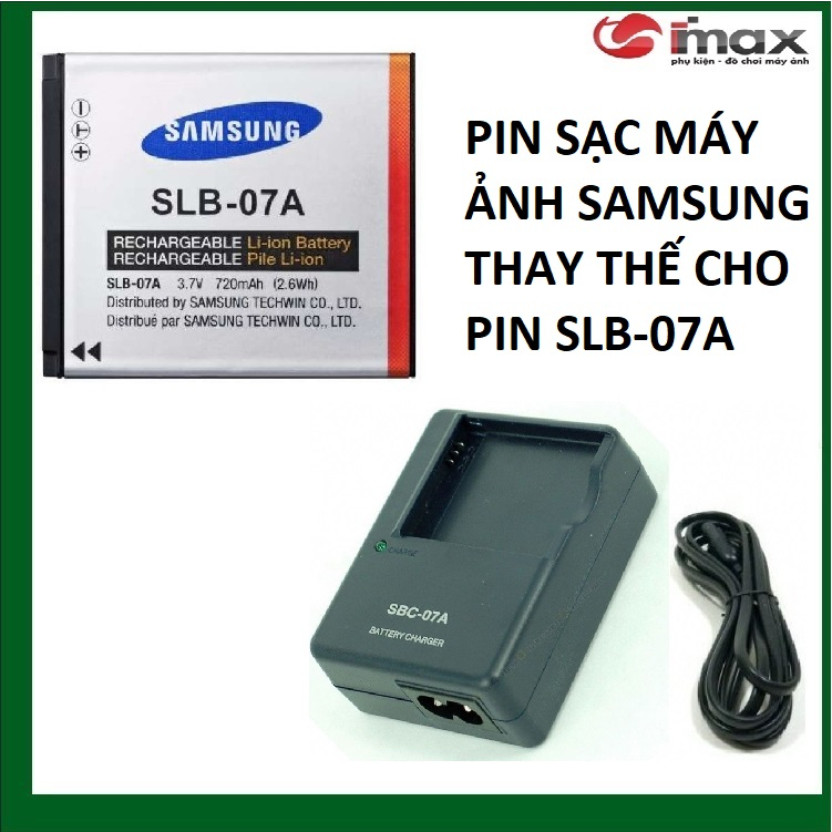 PIN SẠC MÁY ẢNH SAMSUNG THAY THẾ CHO PIN SLB-07A | Shopee Việt Nam
