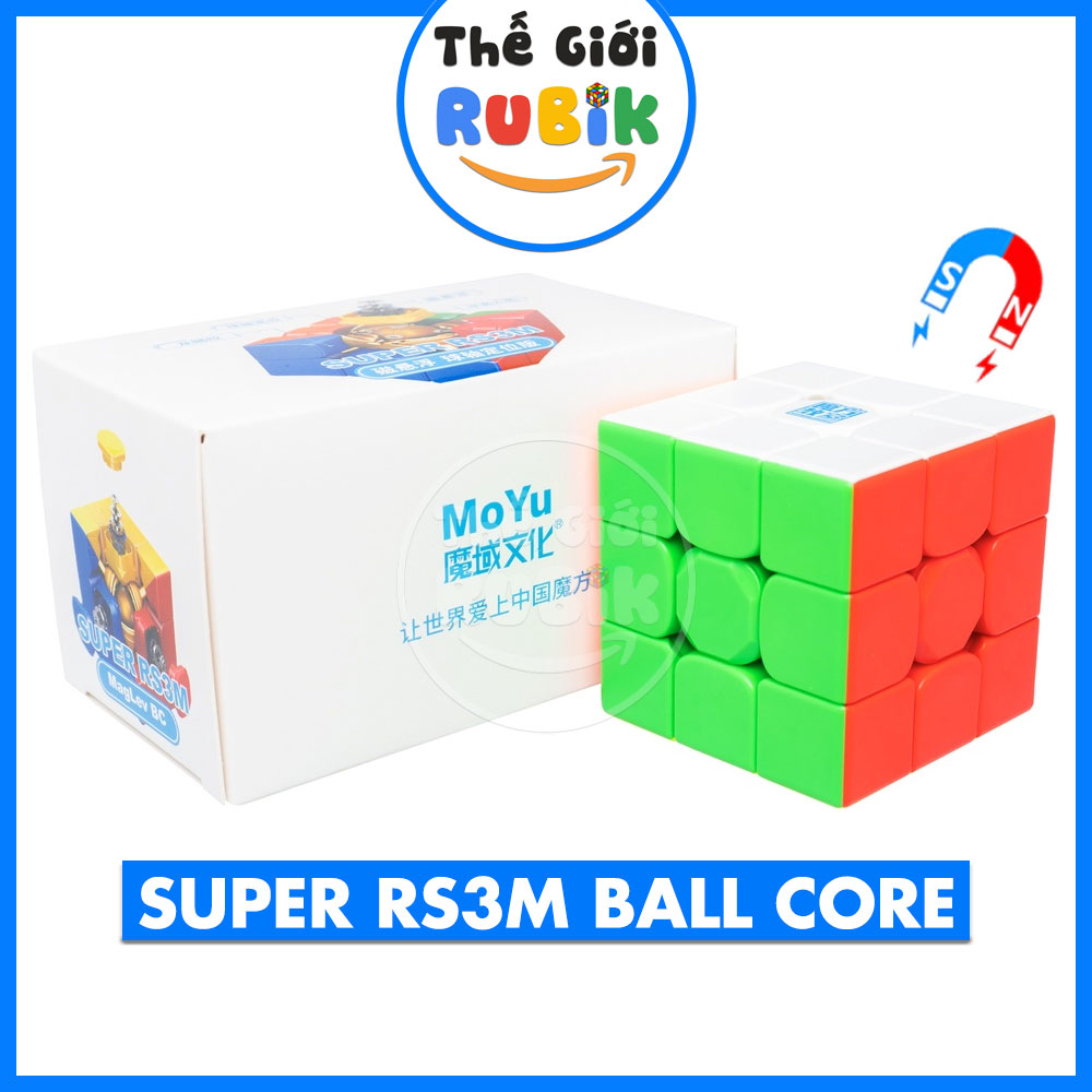 Rubik MoYu Super RS3M 2022 3x3 Stickerless Có Sẵn Nam Châm | The Gioi ...