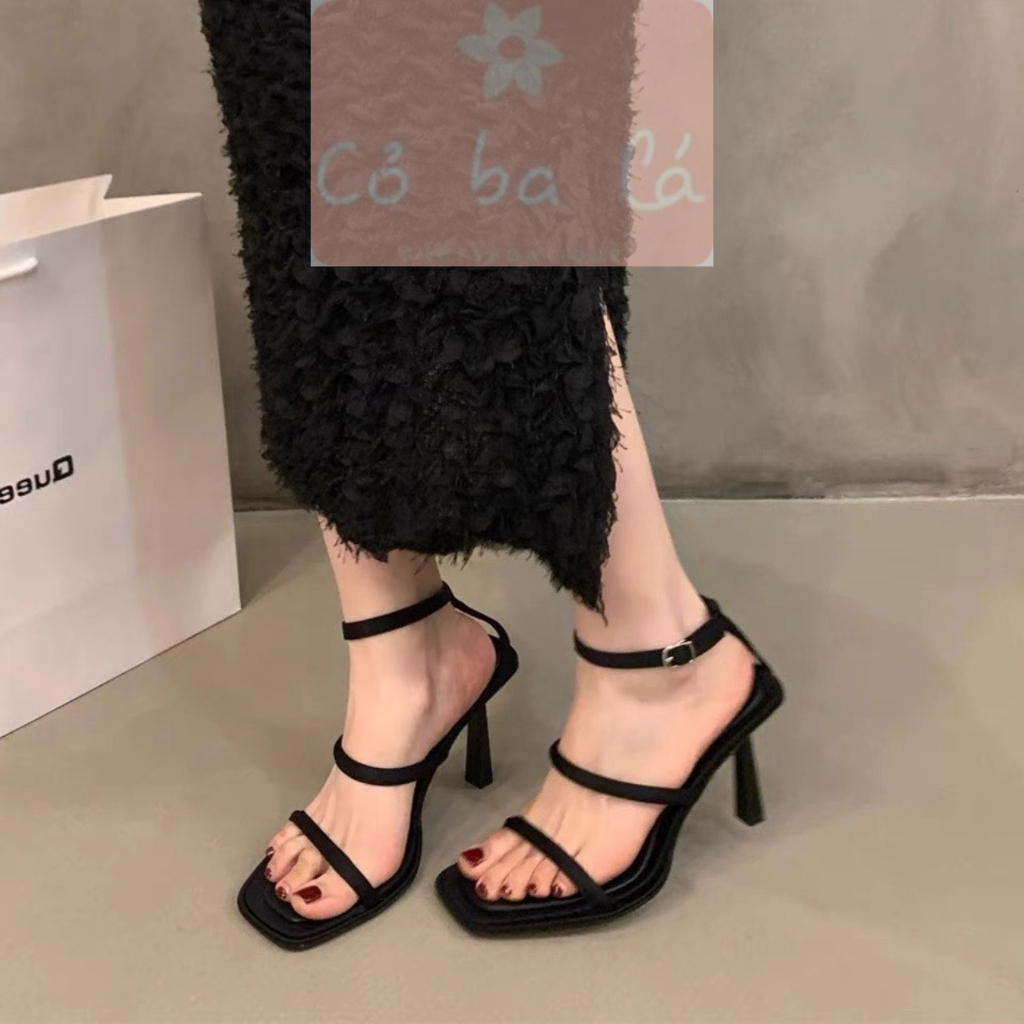 SANDAL CAO GÓT COBALA SHOES - GUỐC NỮ HAI QUAI NGANG MẢNH - GIÀY THỜI ...