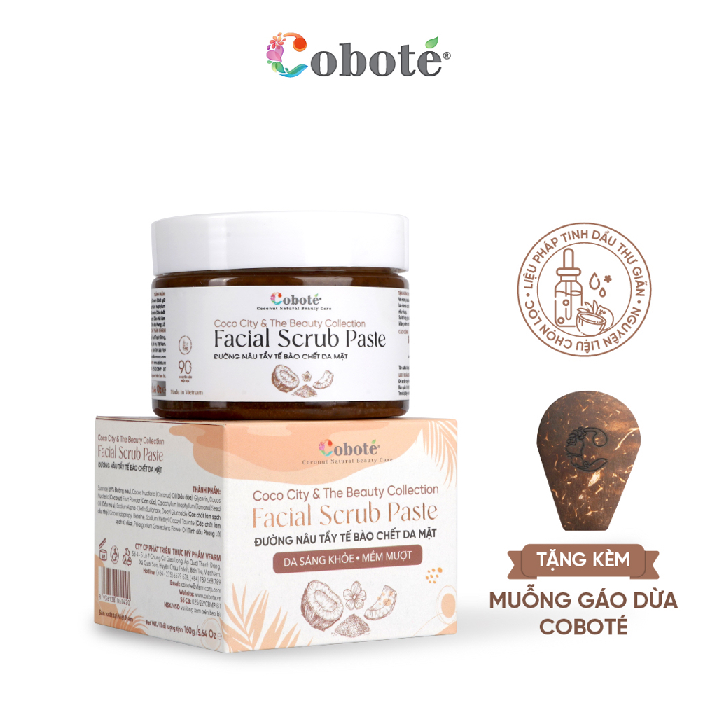 Đường nâu tẩy tế bào chết da mặt Coboté 160g | Shopee Việt Nam