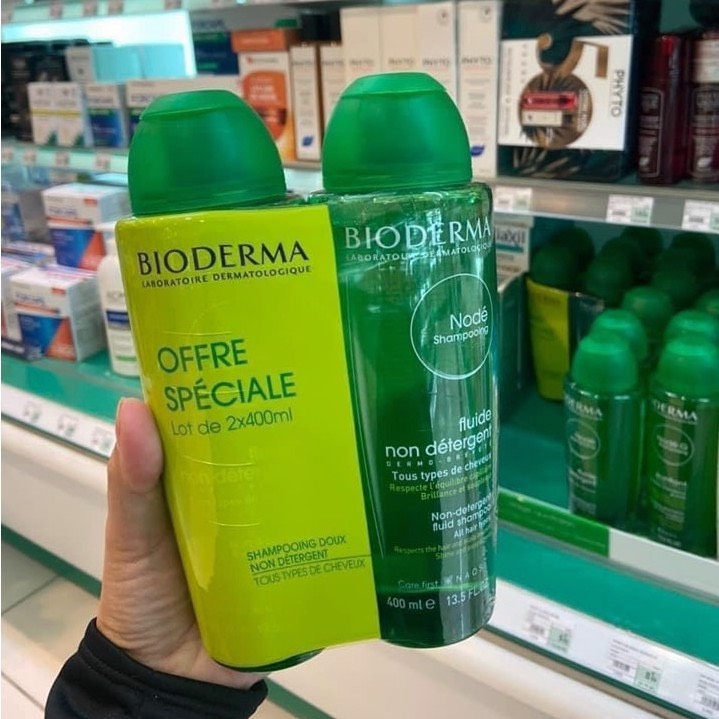 [Chai 400ml] Dầu Gội Bioderma Node Fluide Non Détergent không chất tẩy ...